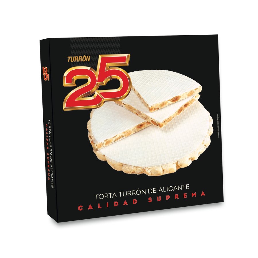 Torta Individual Suprema (Turron 25) 200g - Mercocaribe | Pinar del Río