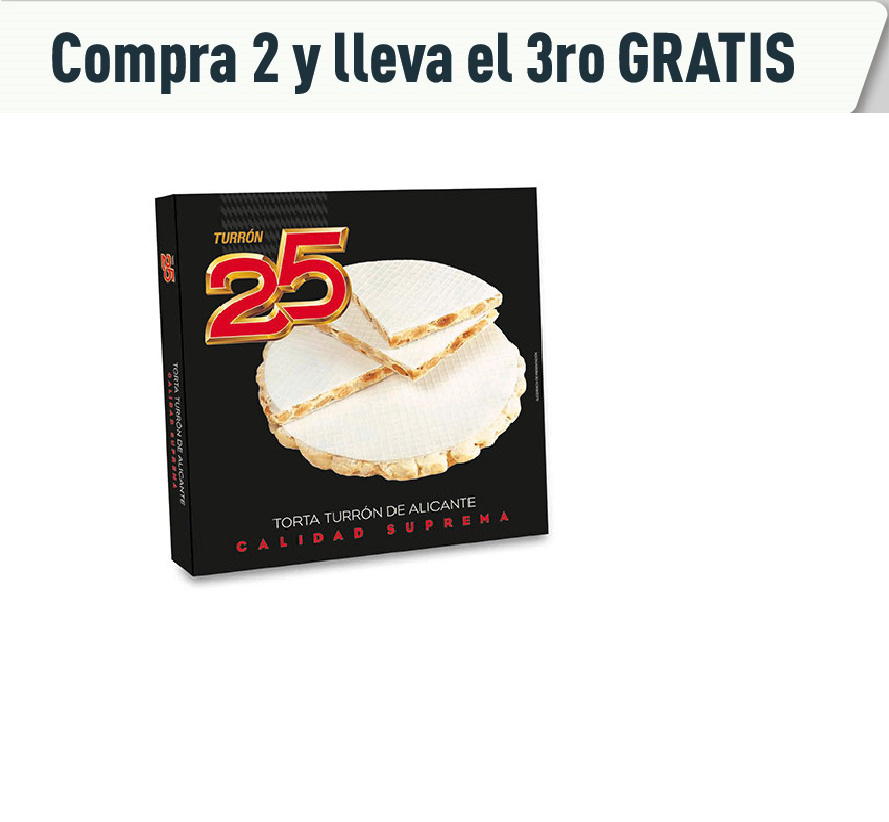 Torta Individual Suprema (Turron 25) 200g - Mercocaribe | Pinar del Río