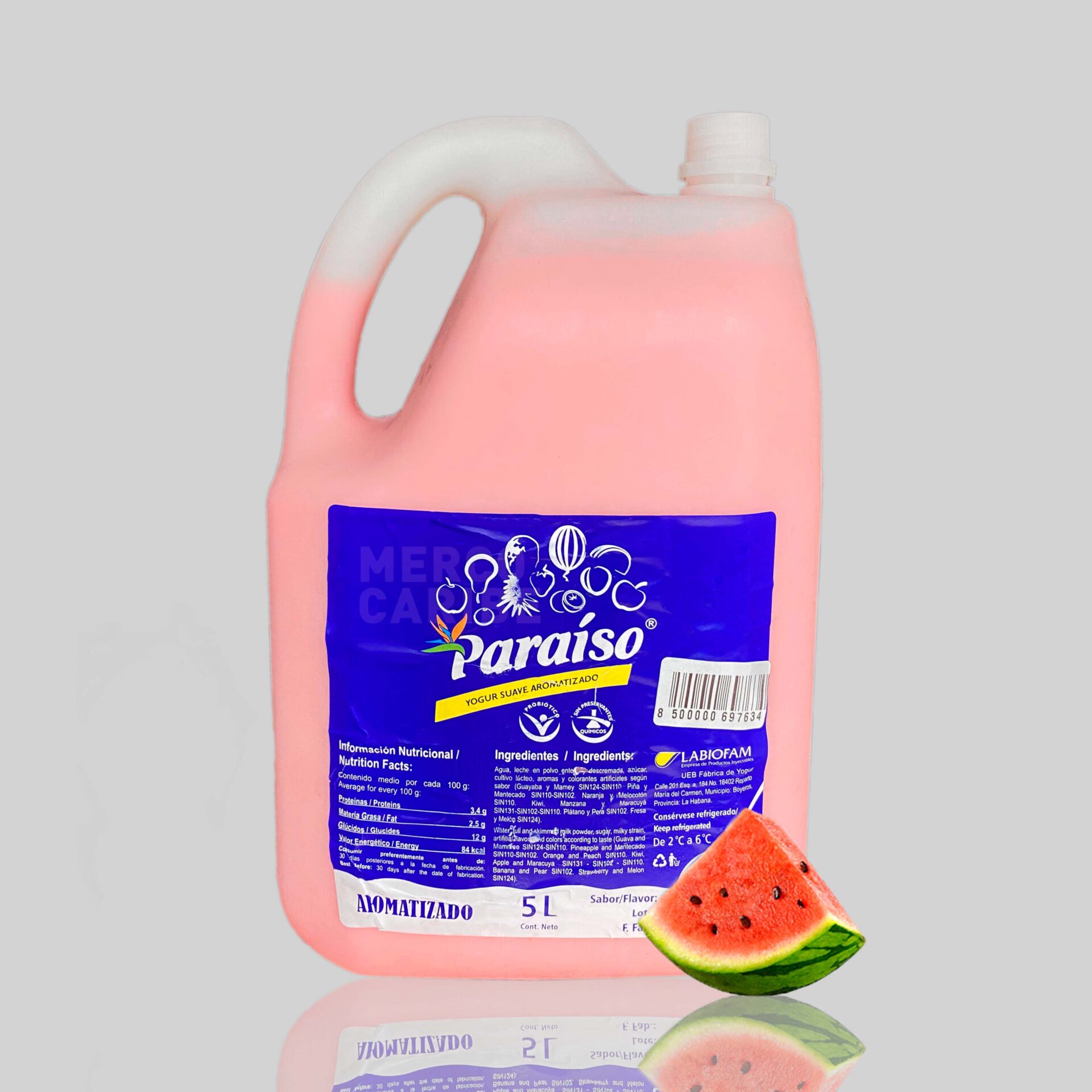 Yogurt de Melón Probiótico de 5L - Mercocaribe | Pinar del Río