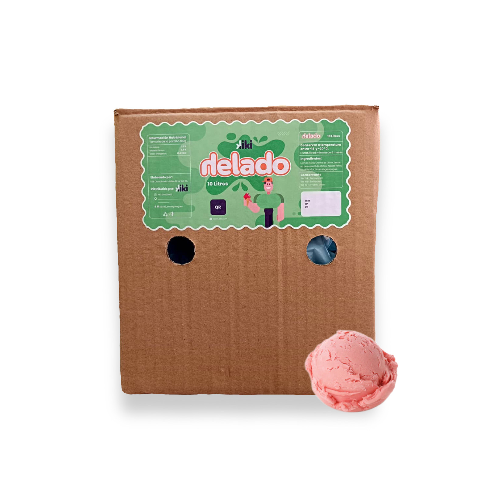 Helado de Crema de Guayaba (Kiki) 10 Litros - Mercocaribe | Pinar del Río