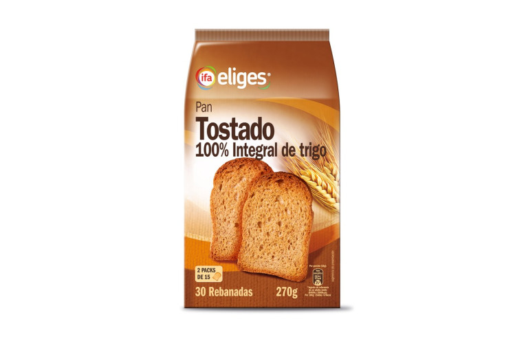 Pan Tostado Integral (Ifa Eliges) 30 Rebanadas 270g - Mercocaribe ...